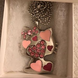 Hello Kitty | Jewelry | Hello Kitty Pink Rhinestone Pendant Necklace ...